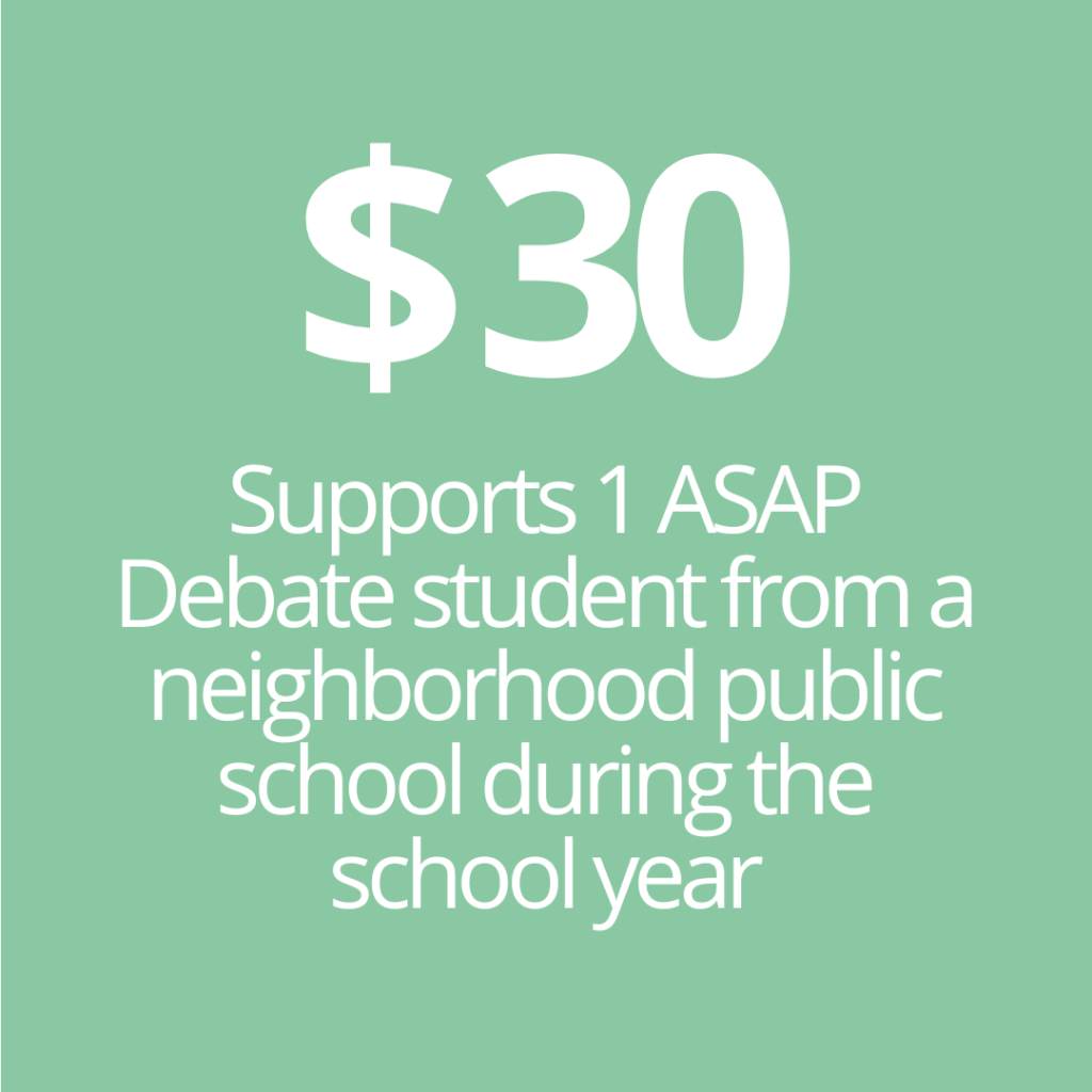 ASAP Debate: Building a Community of Leaders!